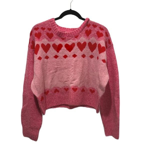 Jessica Simpson Pink Heart Sweater